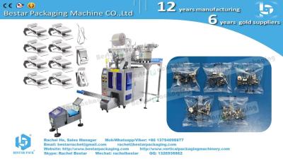 China Cable clips automatic counting and pouch packing machine for sale