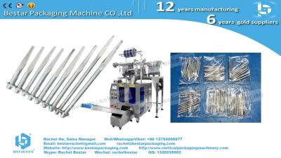 China Automatic counting packing machine with 2 vibration for long iron nails for sale