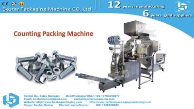 China Bolts counting packaging machine with automatic replenishment elevator for sale