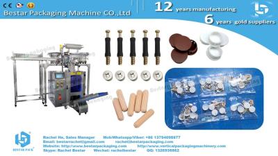 China Furniture hardware fittings counting packing machine with three hoppers and manual feeding belt for sale