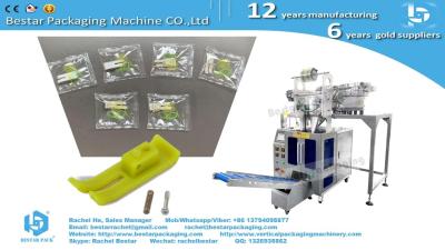 China Automatic counting packing machine with 3 vibration hoppers for sewing machine components for sale