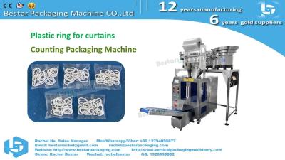 China Plastic rings for curtains counting packaging machine for sale