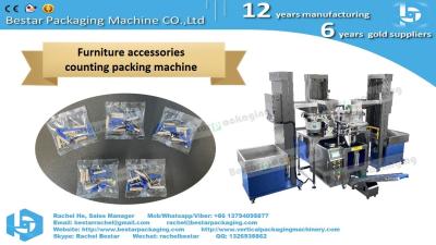 China Furniture accessories counting packing machine with automatic feeding elevator for sale