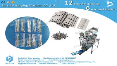 China Doors and windows fitting hardware counting packing machine with 4 bowls and feeding belt for sale