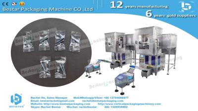 China Counting packaging machine with 4 vibrating bowls and customized enclosure to reduce noise for sale