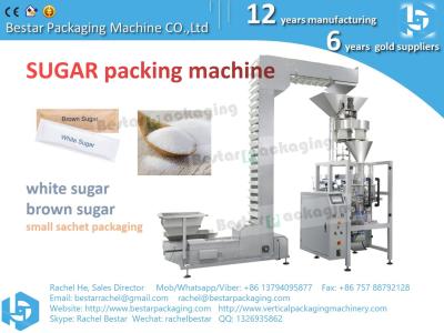 China SUGAR packing machine small sachet 3 side seal bag BSTV-160A for sale