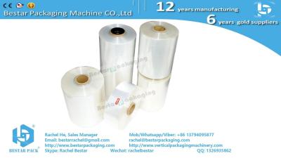 China PET/PE laminated plastic foil for snack packaging with Bestar weighing packaging machine for sale