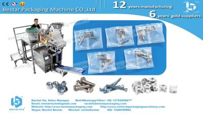 China Automatic packaging machine for furniture hardware with three vibration bowls and manual feeding station for sale