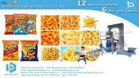 China Popped corn chip packing machine with inflation and euro hole punching BSTV-450AZ for sale