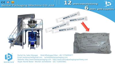 China Automatic packaging machine for sugar stick, multihead weigher  with force discharge function BSTV-450AZ for sale