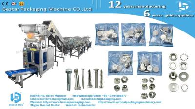 China Furniture hardware packing machine with 11pcs counting vibration & TTO printer for sale