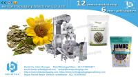 China Coffee bean zipper pouch with valve automatic weighing packing machine for sale