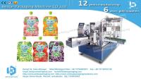 China Soup filling packing machine for stand up pouch with nozzle for sale