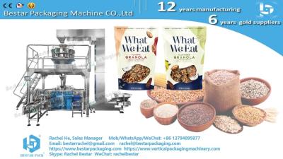 China 8-Station Pre-Made Pouch Doypack Machine for 500-1000g Grains for sale