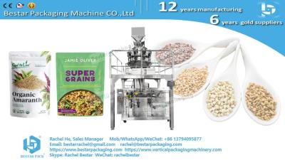 China Granules zipper pouch automatic weighing filling doypack machine for sale