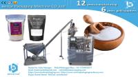 China 8-station Doypack packaging machine with airtight seal for 500g of salt for sale