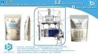 China Coffee bean pouch with valve automatic weighing filling doypack machine for sale