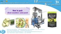 China BSTV-350AZ All‑in‑One Type Packing Machine with 14-head Weigher for Sticky Cucumber Slices for sale