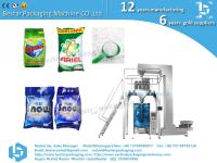 China Detergent powder VFFS packing machine 500g pouch bag with EU standard holes for sale