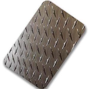 China 500mm 304 Stainless Steel Checkered Sheet 2205 Diamond Inox for sale