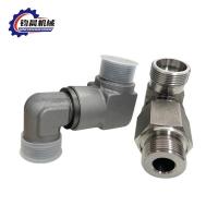 China Hexagon Head Carbon Steel 90 Degree Elbow Flange Connection Pressure Thread Pipe Joint for sale