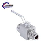 China Stainless Steel Hydraulic High Pressure Mining Ball Valve 1/4