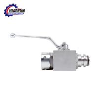 China Stainless Steel Hydraulic High Pressure Mining Ball Valve 1/4