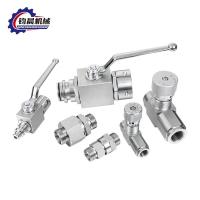 China Stainless Steel Hydraulic High Pressure Mining Ball Valve 1/4