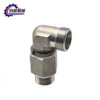 China OEM Hydraulic Carbon Steel 90 Degree Elbow Pipe Joint Customized for Pressure Thread for sale