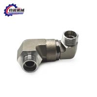 China Hydraulic Carbon Steel 90 Degree Elbow with Flange Connection and Thread Pipe Joint for sale