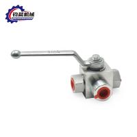 China Ball Valve KHB 3-Way Shut-Off Ball Valve Made Of Carbon Steel For Gas / Water / Oil for sale