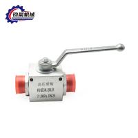 China Gas/Water/Oil Media High Pressure Hydraulic Ball Valve KHB3K-28LR with Internal Thread for sale
