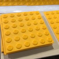 China 300*300 PVC/PU Plastic Tactile Studs for Safe Walking and Accessibility Improvement for sale