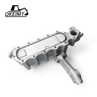 China OKEMIT Oil Cooler Cover for Hino H07T H06T Excavator Engine Parts Standard Size for sale