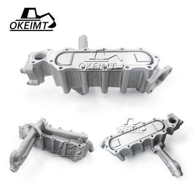 China OKEMIT Oil Cooler Cover for Hino H07T H06T Excavator Engine Parts Standard Size for sale