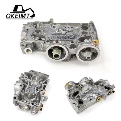 China Excavator Engine Parts D6E Engine Oil Cooler Cover 21099784 for sale