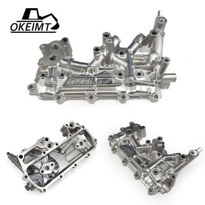 China OKEIMT 4M40 Oil Cooler Cover ME204227 for Mitsubishi Excavator Engine Parts for sale