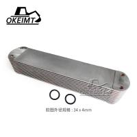 China ISX15 QSX15 15P Lubricating Oil Cooler 4965487 Diesel Engine Parts for Excavator for sale
