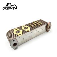 China Polished Engine Oil Cooler 15711-1370 15701-1171 for W06E W06D W04D Excavator for sale