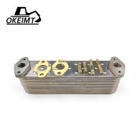 China Polished Engine Oil Cooler 15711-1370 15701-1171 for W06E W06D W04D Excavator for sale