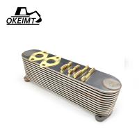 China Polished Engine Oil Cooler 15711-1370 15701-1171 for W06E W06D W04D Excavator for sale