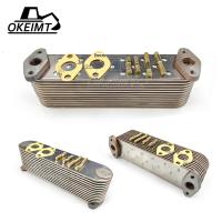 China Polished Engine Oil Cooler 15711-1370 15701-1171 for W06E W06D W04D Excavator for sale
