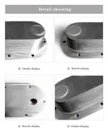 China Custom Excavator Engine Oil Cooler Core LX-3 4JB1 1-11282027-0 Aluminum Plate 80-120 Characters for sale