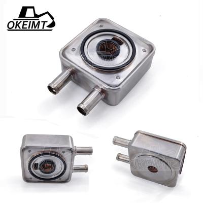 China Heavy Duty Oil Cooler for Peugeot Citroen 227554 227555 2008 Excavator Engine Parts for sale