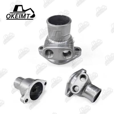 China Aluminum Water Outlet Connection for 4JG1 Diesel Engine Thermostat Upper Seat Double Holes for sale