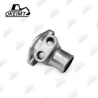China Aluminum Water Outlet Connection for 4JG1 Diesel Engine Thermostat Upper Seat Double Holes for sale