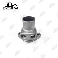 China Aluminum Water Outlet Connection for 4JG1 Diesel Engine Thermostat Upper Seat Double Holes for sale
