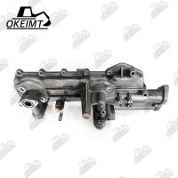 China Mitsubishi Fuso 4M50 Engine Oil Cooler Cover Genuine Excavator Parts 150kg for sale