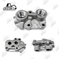 China Cast Aluminum Oil Connector Base for 4M40 Small Engine Parts for sale