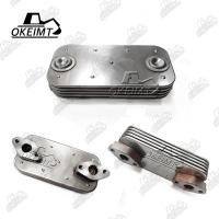 China OKEIMT Engine Oil Cooler Compatible with Cat C4.4 5P Excavator Engine Parts for sale